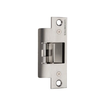Locknetics E-Strike No Cut 9/16in Deep with Latch Bolt Monitor Satin ...
