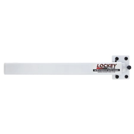Lockey Usa Hydraulic Gate Closer, Adjustable, White, TB175W | Zoro