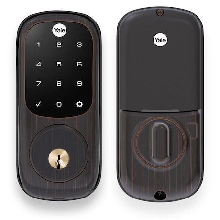 Yale Real Living Assure Touchscreen Deadbolt with ZigBee US10BP Oil ...
