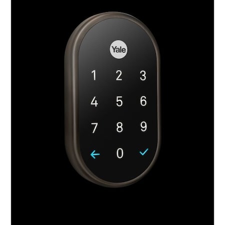 Yale Real Living Nest x Yale Touchscreen Deadbolt US10BP Oil Rubbed ...