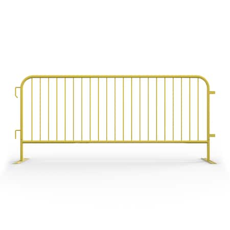 Angry Bull Barricades Steel Barricade, Yellow Powder Coated Steel, 44 ...