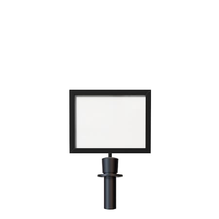 Montour Line Post and Rope Stanchion Sign Frame 11 x 14 in. H Black ...