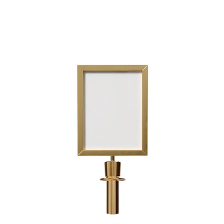 Montour Line Post and Rope Stanchion Sign Frame 11 x 14 in. V Satin ...