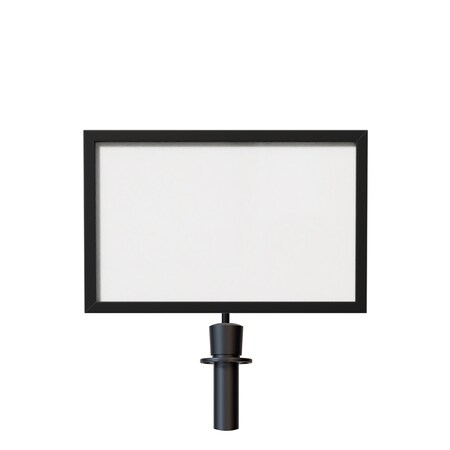 Montour Line Stanchion Post Top Sign Frame 14 x 22 in. H Black Steel ...