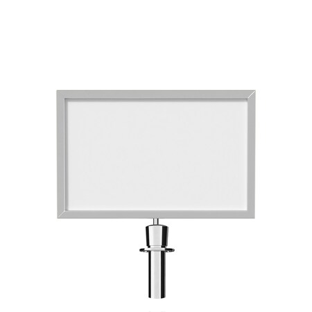 Montour Line Post and Rope Stanchion Sign Frame 14 x 22 in. H Polished ...