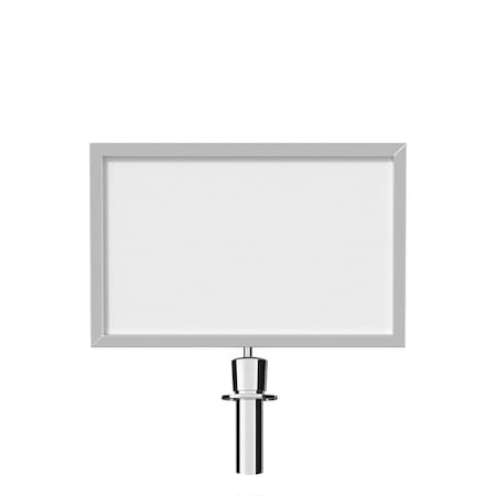 Montour Line Stanchion Post Top Sign Frame 14x22" H Pol Stainless ...