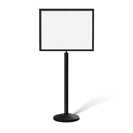 Montour Line Sign Frame Floor Standing 22 x 28 in. H Black Steel FS200 ...
