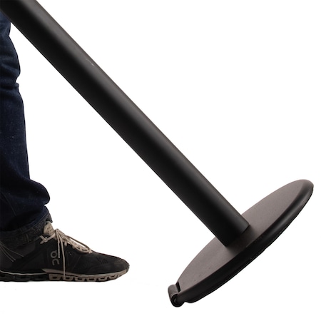 Montour Line Sign Frame Floor Standing 8.5x11H Pol.Steel PLEASE WAIT ...