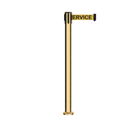 Montour Line Stanchion Belt Barrier Fixed Base Pol.Brass Post 11ft.Out ...