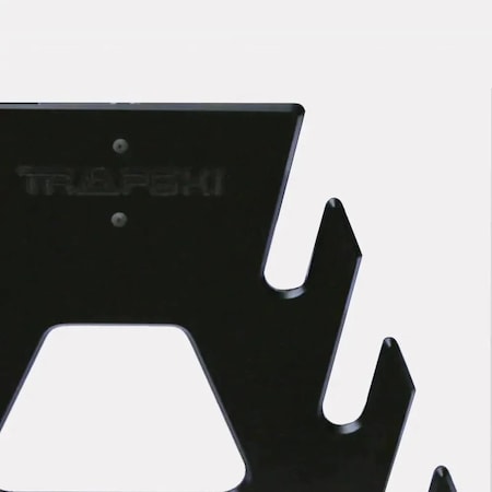 Trapski All Mountain/Racing/XC Ski Rack, Holds 6 Pairs, Black TRAPSKI6R ...