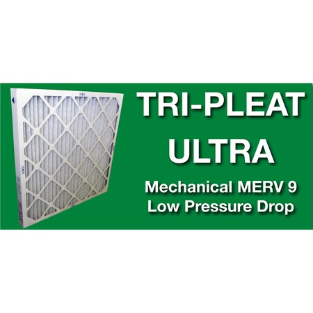 Tri-Dim Pro 18X24X1 Merv 9 High Capacity 3-month pleated air filter ...