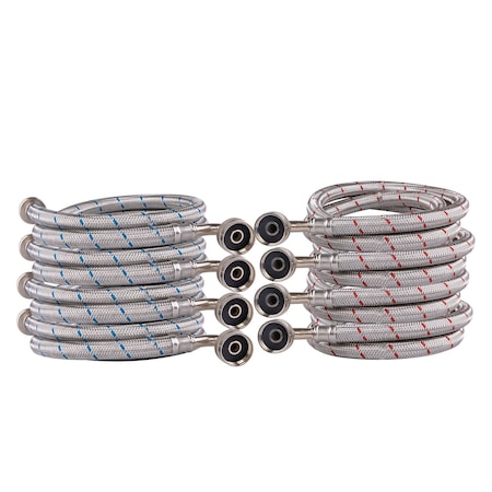 Hausen 48-Inch Stainless steel Washing machine connector 4FT - Elbow ...