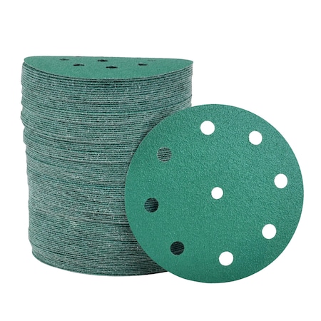 Legit Grit 5 inch Sand paper Disc, 9-Hole, 60 Grit, 100PK LG5-960-100 ...