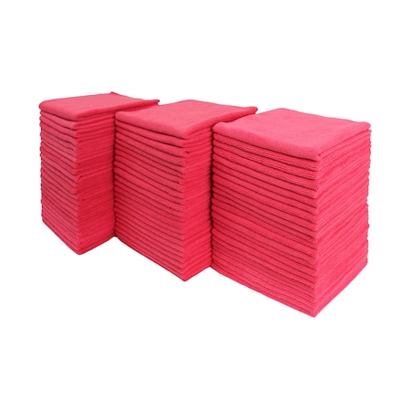 Dri By Tricol Clean Multi-Purpose Cloth, Red, 300 GSM, 16 x 16 in, 72 ...