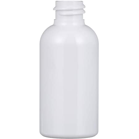 Tricorbraun 2 oz White PET Plastic Boston Round Bottle- 20-410 Special ...