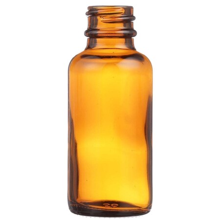 Tricorbraun 1 Oz Glass Boston Round, Round, Amber, 20-400 Iso Gpi Neck ...