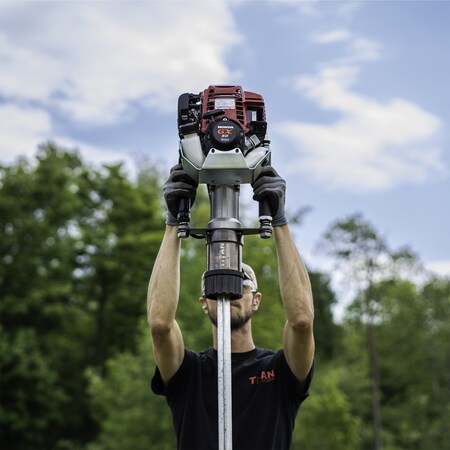 Titan Post Drivers Titan Gas Powered Post Driver with Honda Engine ...