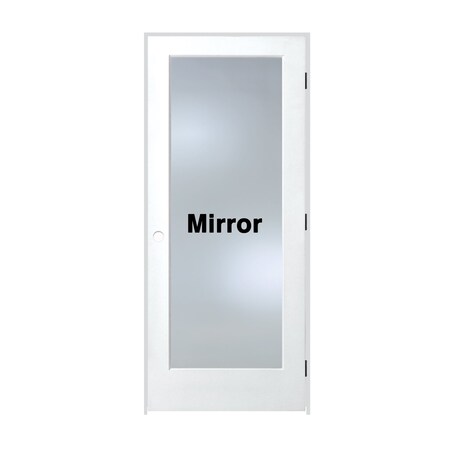 Codel Doors 30"x80"x1-3/8" Primed 1-Lite w/Mirror Two-Sides Tempered ...