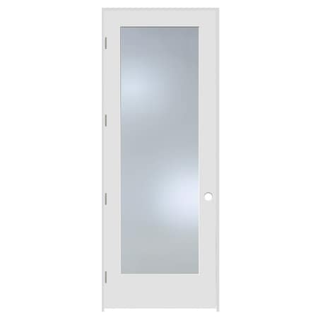 Codel Doors 32" x 96" x 1-3/8" Primed 1-Lite with Clear Tempered Glass ...