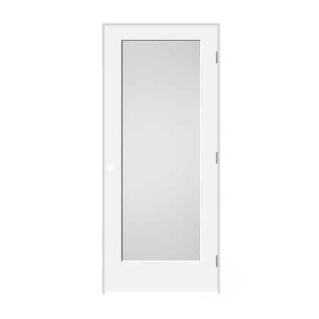 Codel Doors 24" x 80" x 1-3/8" Primed 1-Panel with White Lami Glass ...