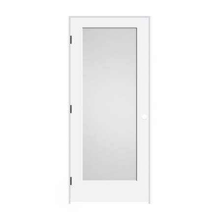 Codel Doors 32" x 80" x 1-3/8" Primed 1-Panel with White Lami Glass ...