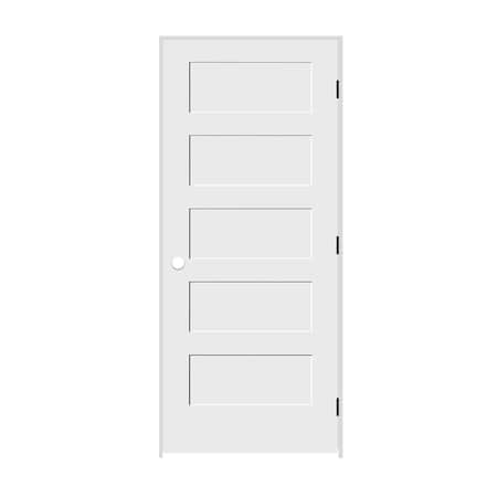 Codel Doors 36" x 84" x 1-3/8" Primed 5-Panel Equal Panel Interior ...