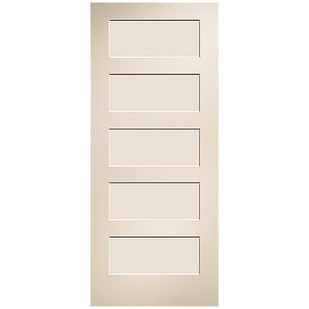 Codel Doors 18" x 80" Primed 5-Panel Conmore Molded Hollow Core Slab ...