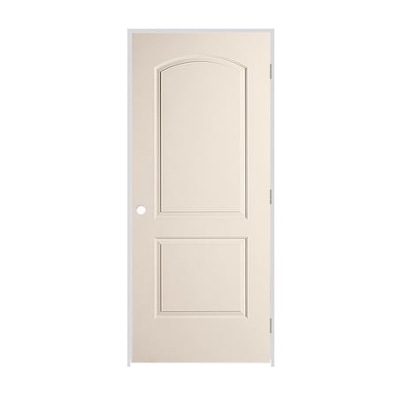 Codel Doors 30" x 80" x 1-3/8" Primed 2-Panel Arch Top Caiman Molded ...