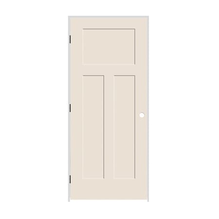 Codel Doors 24"x80"x1-3/8" Primed 3-Panel Craftsman III Molded Hollow ...