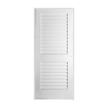 Codel Doors 30" x 80" x 1-3/8" Primed Plantation Louver Interior Shaker ...