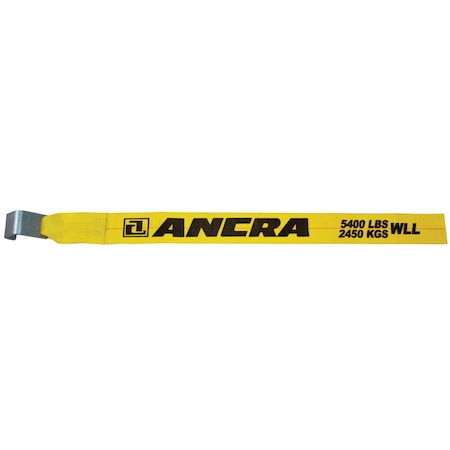 Ancra 4-In. X 5-Ft. Strap W/ 48968-11 Container Hook. 49526-10 | Zoro