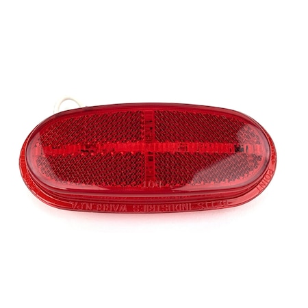 Betts Industries 2X4 Oval Marker - Red, 221201 221201 | Zoro