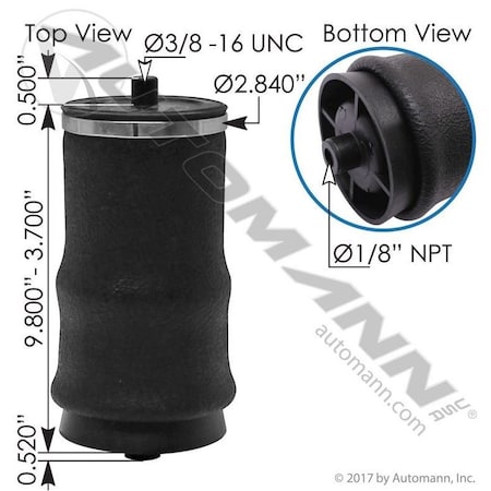 Automann AIR SPRING, ABSZ70-7059 ABSZ70-7059 | Zoro