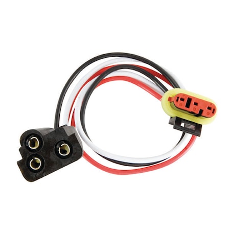 Optronics 3-Wire Weathertight Plug With Female Pl-3 AL45PWTB | Zoro