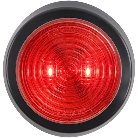 Optronics 2-Led 2.5 Red Marker/Clearance Light Kit With Grommet And Pl ...