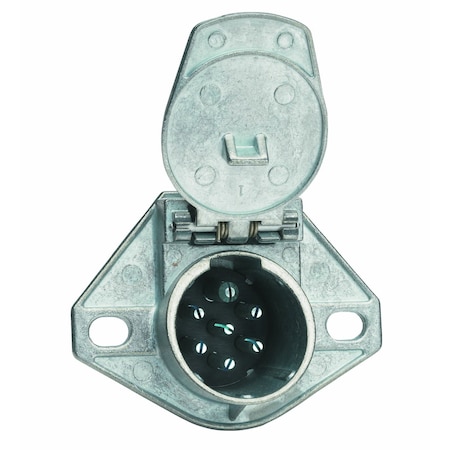 Phillips Socket, 7-Way, No Circuit Breaker Split Pin, Metal Housing ...
