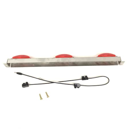 Truck-Lite Incandescent, Identification Bar, Rectangular, Red, 3 Lights ...