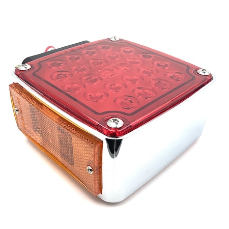 Truck-Lite Signal-Stat, Led, Red/Yellow Square, 24 Diode, Rh, Dual Face ...