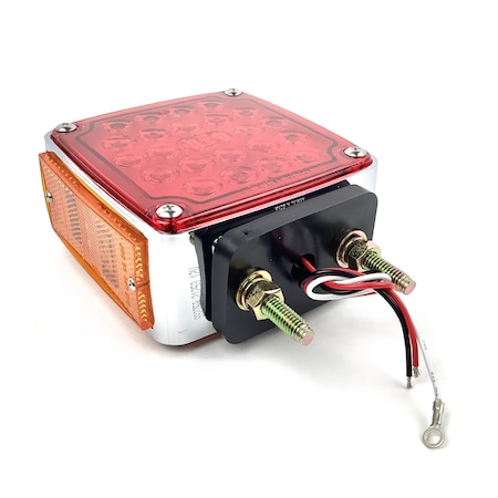 Truck-Lite Signal-Stat, Led, Red/Yellow Square, 24 Diode, Lh, Dual Face ...