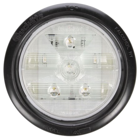 Truck-Lite Super 44, Led, Clear Round, 6 Diode, Back-Up Light, Black ...