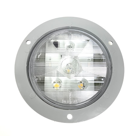 Truck-Lite Super 44, Led, Clear Round, 6 Diode, Back-Up Light, Gray ...
