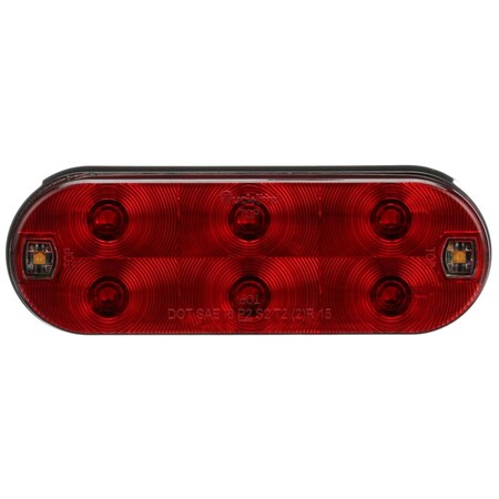 Truck-Lite 60 Series Led, Red/Clear, Oval, 8 Diode, Stop/Turn/Tail ...