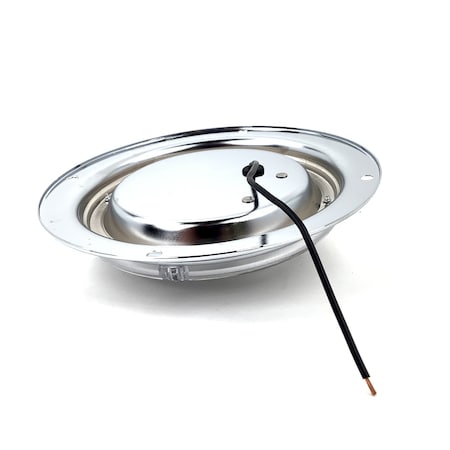 Truck-Lite Incandescent, 1 Bulb, Round Clear, Dome Light, Chrome ...