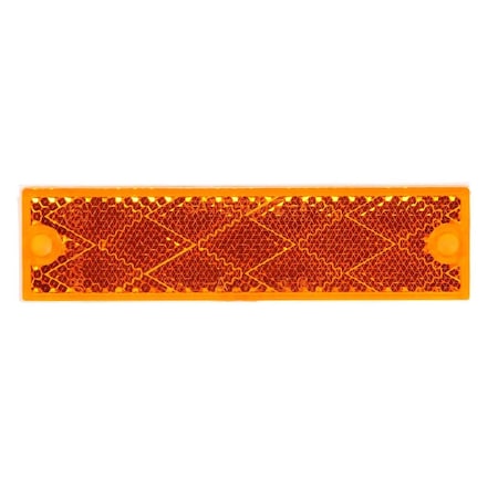 Truck-Lite Rectangle, Yellow, Reflector, 2 Screw Or Adhesive Mount ...