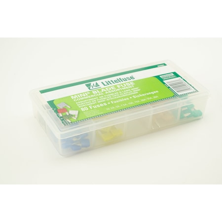 Littelfuse Fuse, Mini, 80 Piece Commercial Assortment, Carded 00940551Z ...