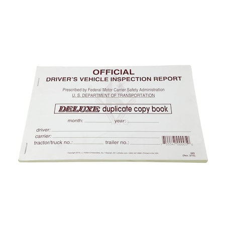 Truckspec Detailed Driver Inspection Report Book, Carbon, 2-Ply, 15B ...
