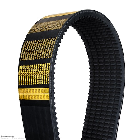 Goodyear Narrow Cogged Banded V-Belt, 5VX Profile, 3 Ribs, 53 ...