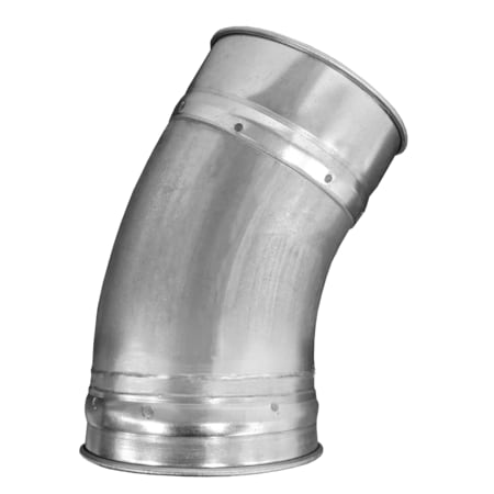 Us Duct Clamp Together 30 deg Elbow-1.0 CLR, 6" Dia, Glv, 22 GA ...