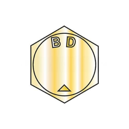 Usa Industrials Grade BD, 3/8"-24 Hex Head Cap Screw, Zinc Yellow Steel ...