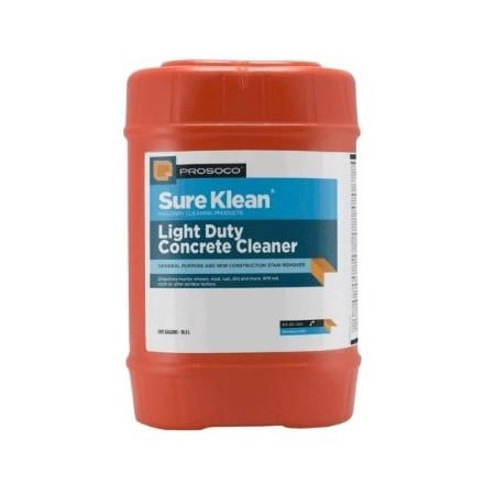 Prosoco Sure Klean Light Duty Concrete Cleaner 5 Gallon 10088-05GAL | Zoro